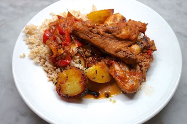 Chicken with Peppers – Pollo con i Peperoni – Coco's Bread